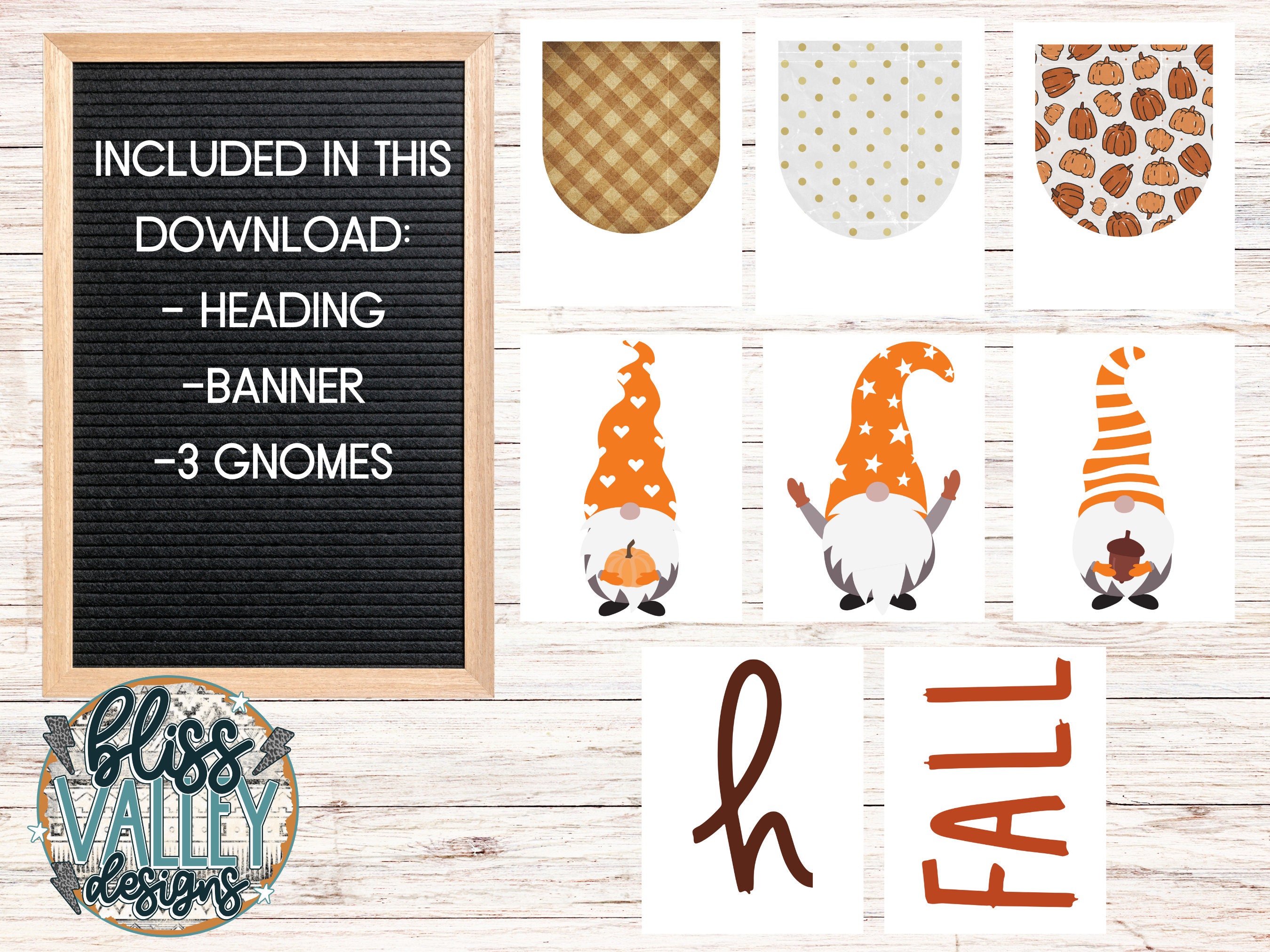 Hello Fall Gnomes Classroom Bulletin Board Kit Fall Decorations ...