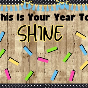 Editable This is Your Year to Shine Winter Classroom Bulletin Board Kit ...