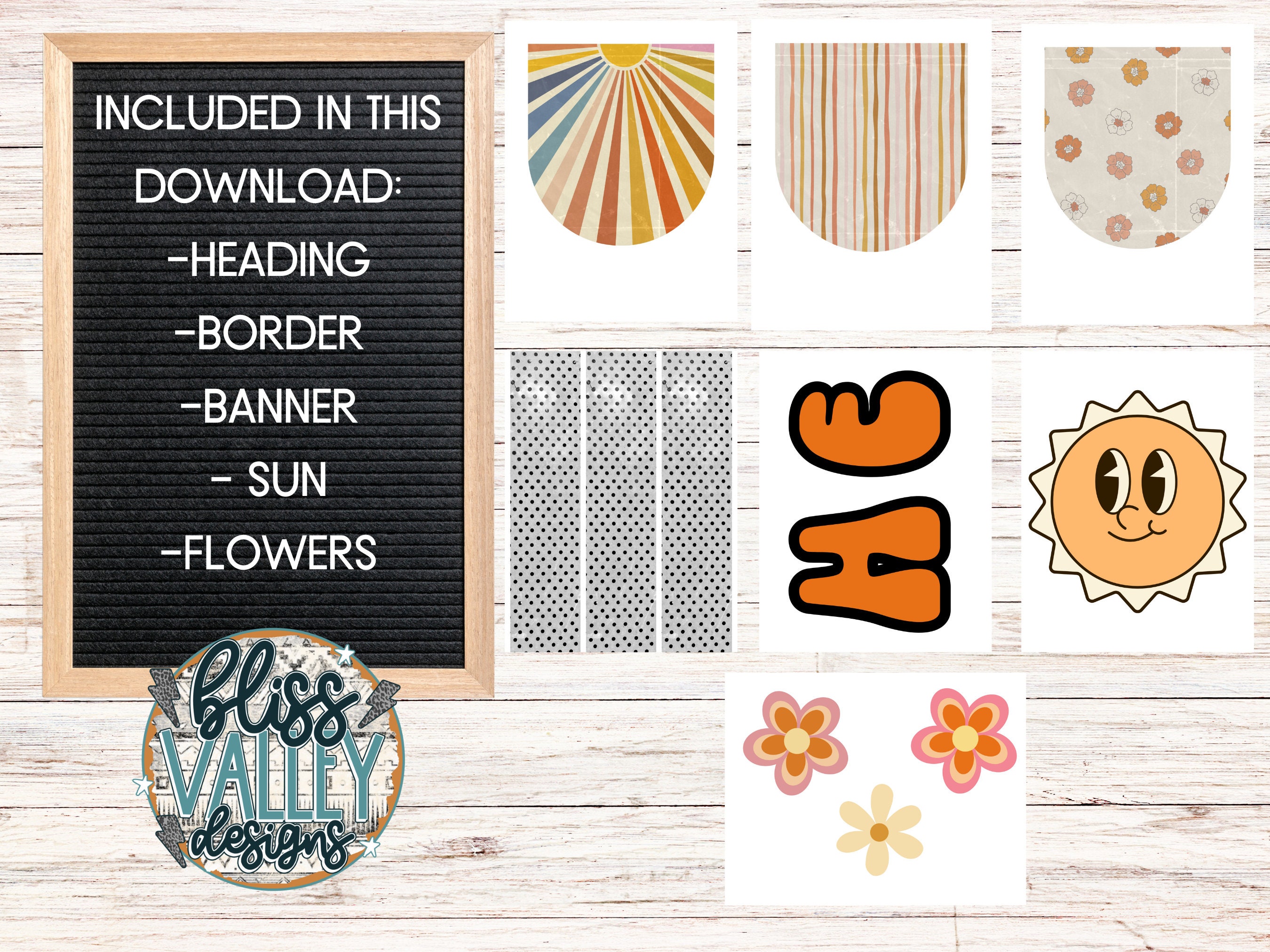 Here Comes the Sun Classroom Bulletin Board Kit | May Flowers | Door ...