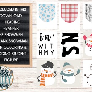 Chillin' With My Snowmies Classroom Winter Bulletin Board Kit and ...