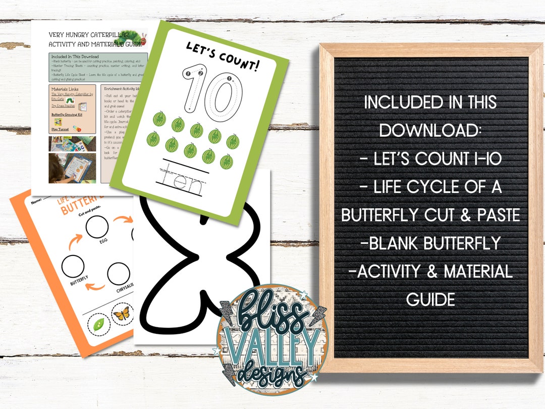 The Very Hungry Caterpillar Preschool Homeschool Activity Pack ...