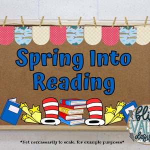 Spring Reading Month Bulletin Board Kit: Classroom Library Decor ...