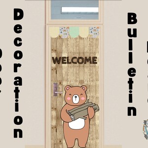 Camp Theme Welcome Printable Classroom Bulletin Board Kit | Door ...