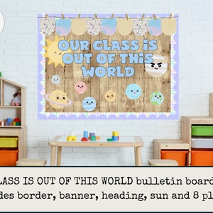 Pastel Space Classroom Bulletin Board Kit (digital Download) - Etsy