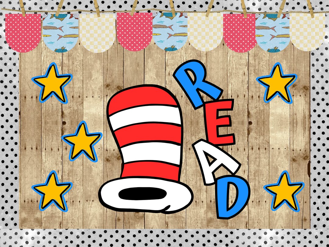 March Reading Month Bulletin Board Kit: Classroom Door Decor (digital ...