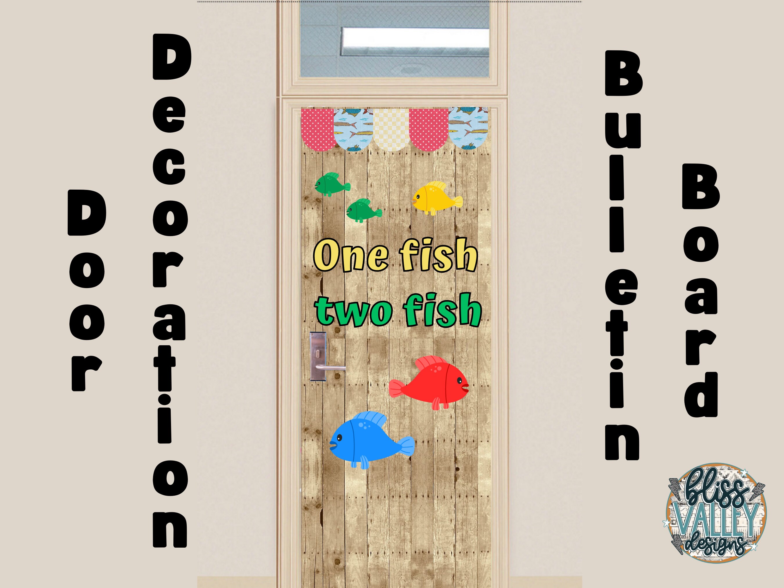 Fish Reading Month Bulletin Board Kit: Classroom Door Decoration ...