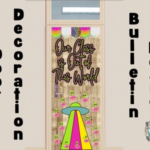 90's Retro Classroom Bulletin Board Kit: Alien Theme (digital Download ...