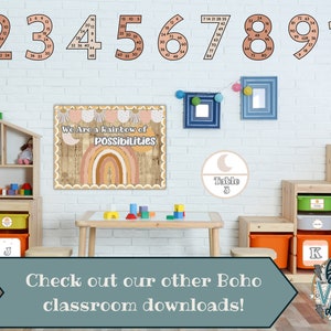 Editable Boho Theme Printable Classroom Labels | Neutral | Elementary ...