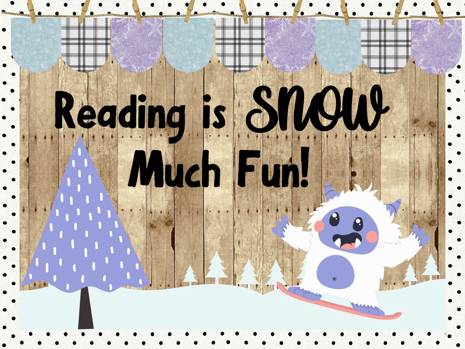 Yeti Winter Bulletin Board Kit: Grades 1-5 (digital Download) - Etsy
