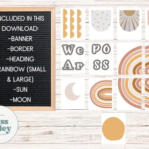 We Are a Rainbow of Possibilities Printable Classroom Bulletin Board ...