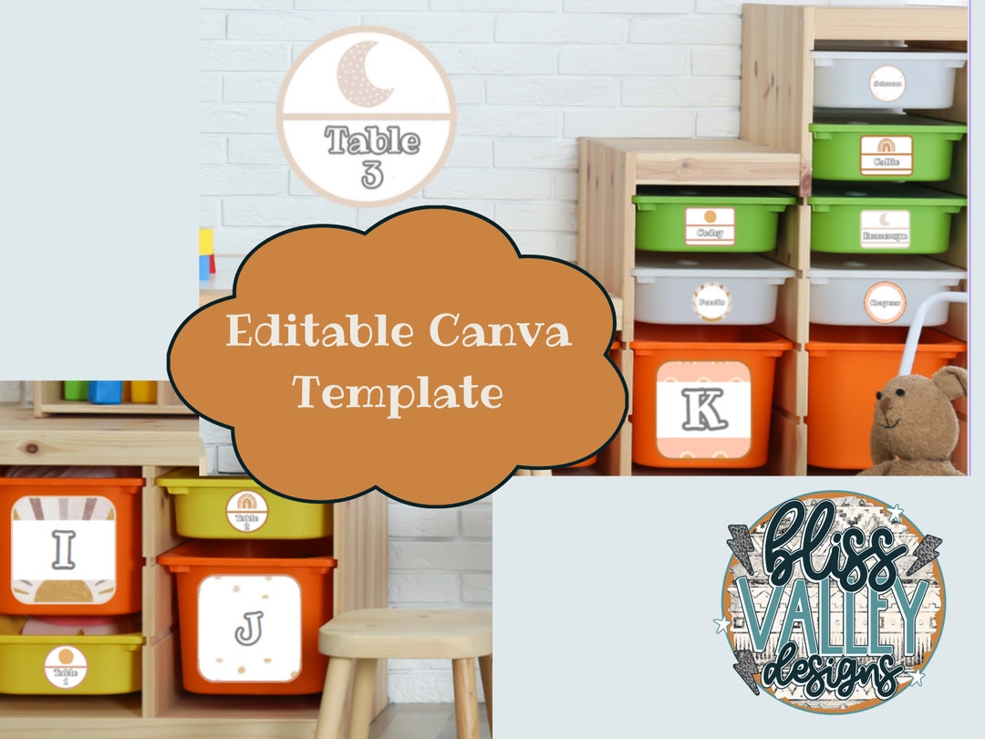 Editable Boho Theme Printable Classroom Labels | Neutral | Elementary ...