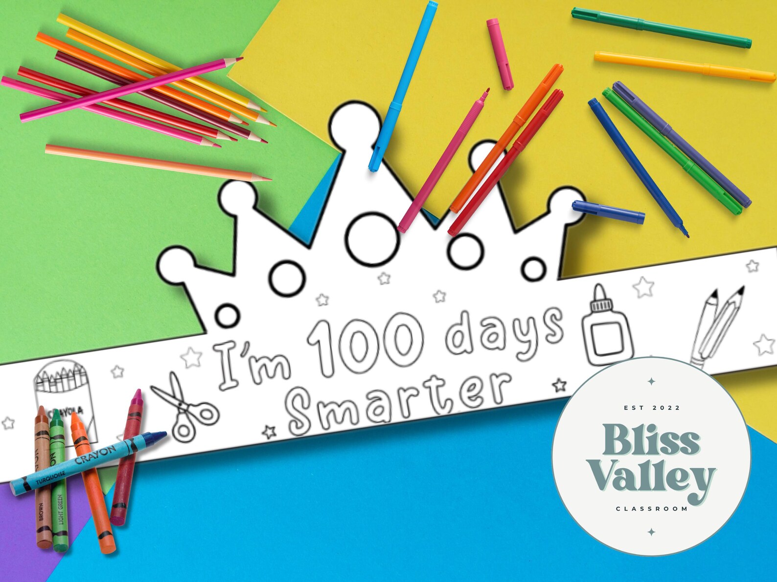 100th Day of School Preschool Lesson Plan (PDF Download) - Etsy