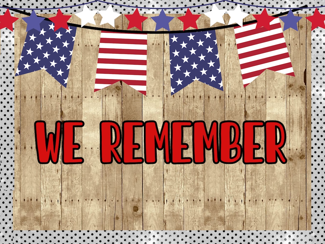 Memorial Day Bulletin Board Kit: Patriotic Classroom Decor (digital ...