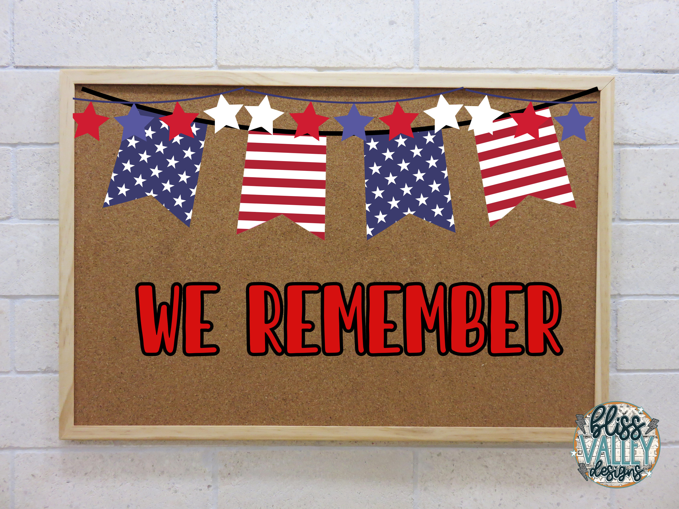 Memorial Day Bulletin Board Kit: Patriotic Classroom Decor (digital ...