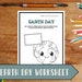 Earth Day Tracing Writing Worksheet / Morning Work / Homeschool ...