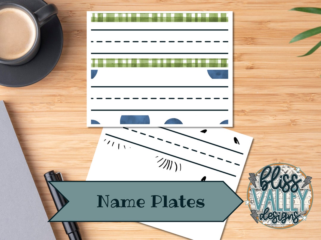 Mountain Adventure Desk Name Plates: Teacher Classroom Decor (digital ...