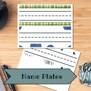 Mountain Adventure Desk Name Plates: Teacher Classroom Decor (digital ...