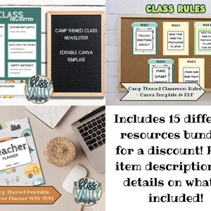 Camping Classroom Decor Bundle | Camp Classroom Theme | Pastel Decor ...