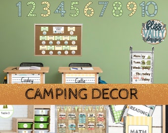 Camping Classroom Decor Bundle: Rustic Nature Theme (digital Download ...