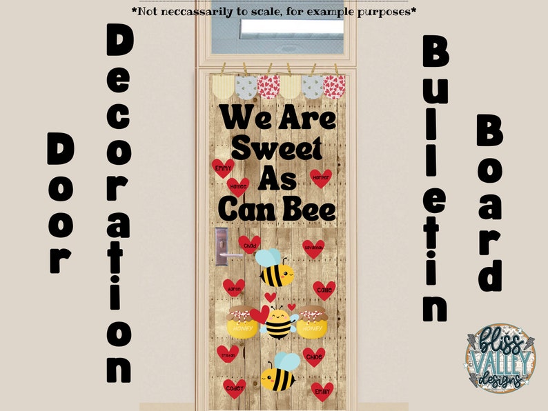 EDITABLE We Are Sweet as Can Bee Valentine's Day Classroom Bulletin ...