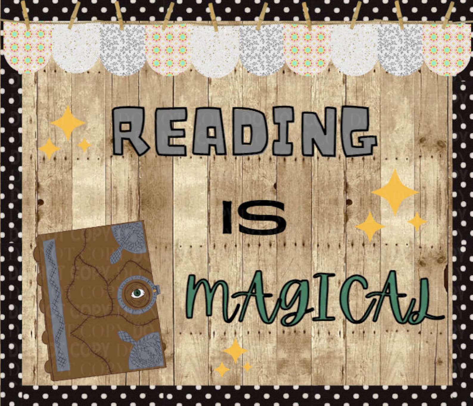Reading is Magical Halloween Bulletin Board Kit: Classroom Door ...