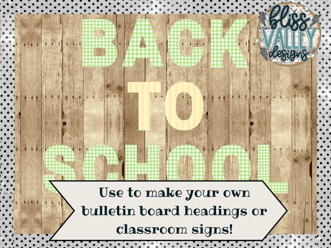 Camp Themed Printable Bulletin Board Letter Set / Digital Download ...