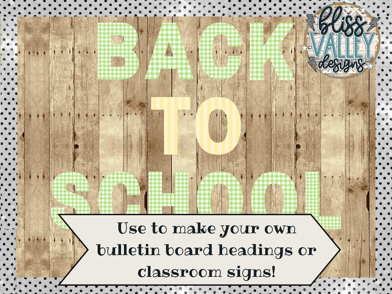 Camp Themed Printable Bulletin Board Letter Set / Digital Download ...