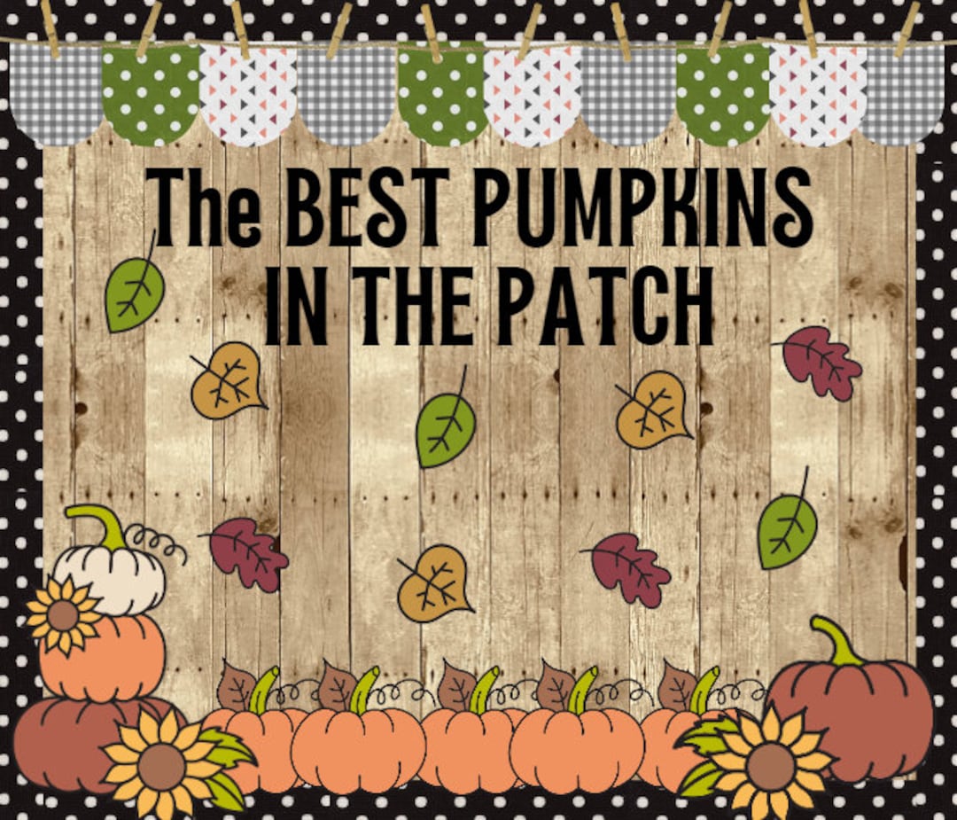 The Best Pumpkins in the Patch Classroom Bulletin Board Kit | Fall ...