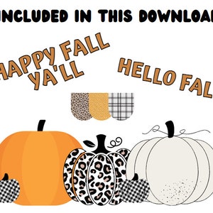 Happy Fall Yall Bulletin Board Kit / Digital Download / Fall - Etsy