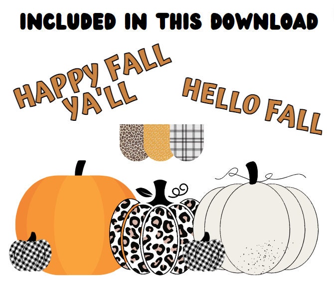 Happy Fall Yall Bulletin Board Kit Digital Download Fall - Etsy