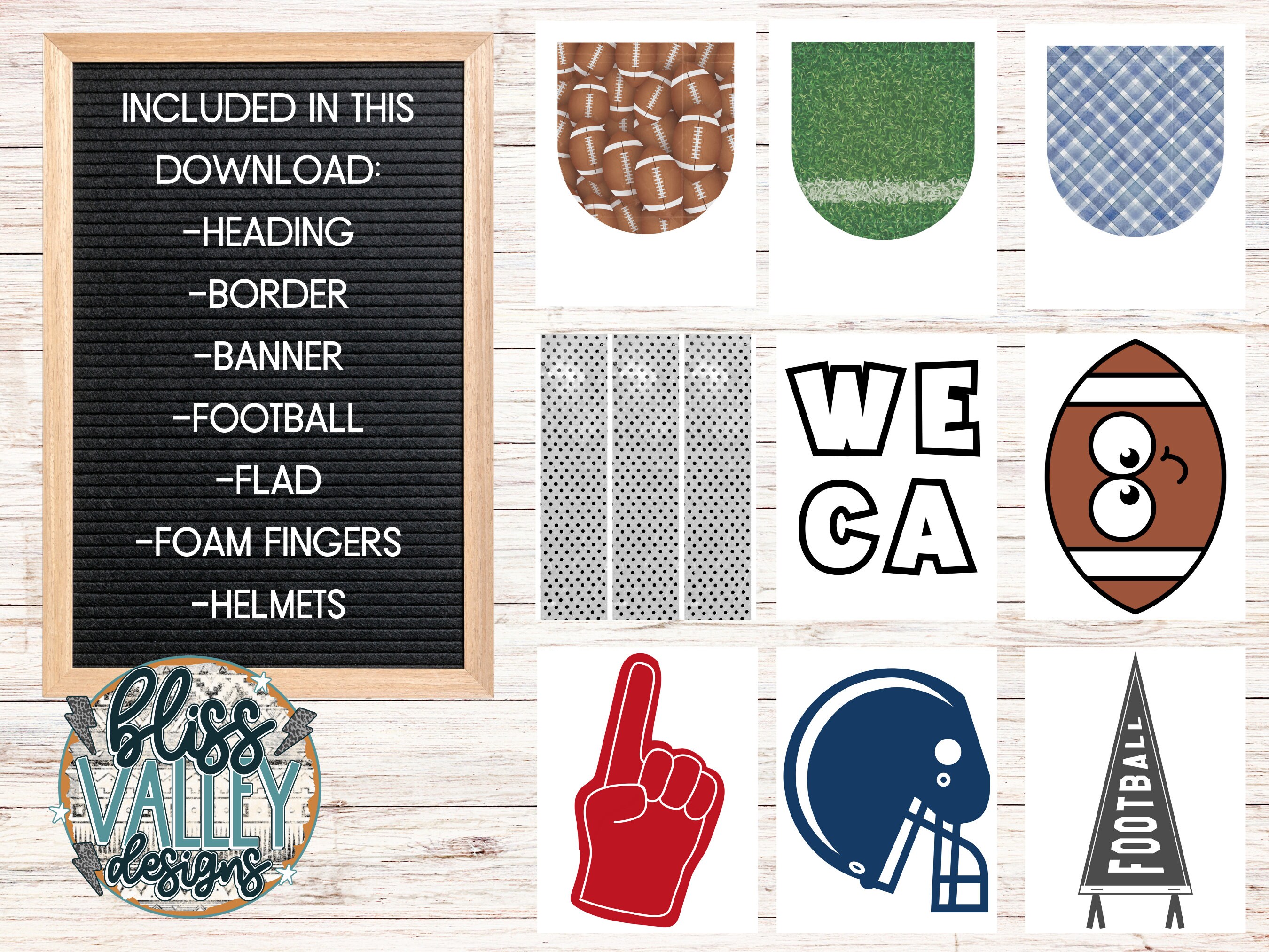 We Can Tackle Anything Winter Football Classroom Bulletin Board Kit ...
