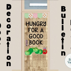 Hungry for a Good Book Bulletin Board Kit: Caterpillar Classroom Decor ...