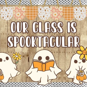 Our Class is Spooktacular Retro Fall Classroom Bulletin Board Kit ...