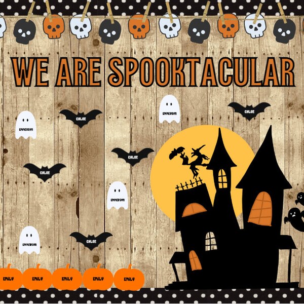 Haunted House Bulletin Board - Etsy