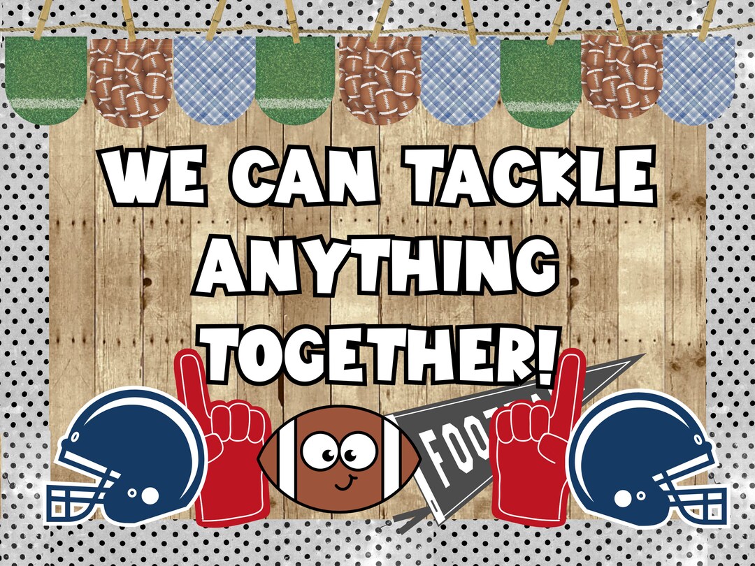 Winter Football Classroom Bulletin Board Kit (digital Download) - Etsy