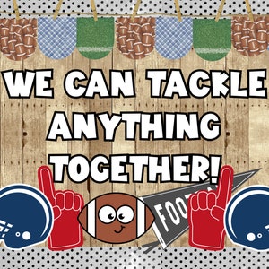 Winter Football Classroom Bulletin Board Kit (digital Download) - Etsy