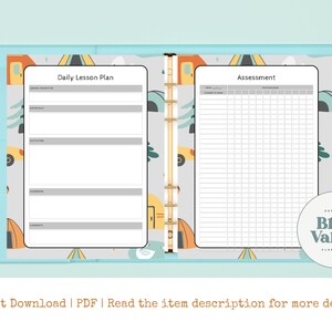 Camp Theme Printable Teacher Planner 2024-2025 | Summer School | Back ...