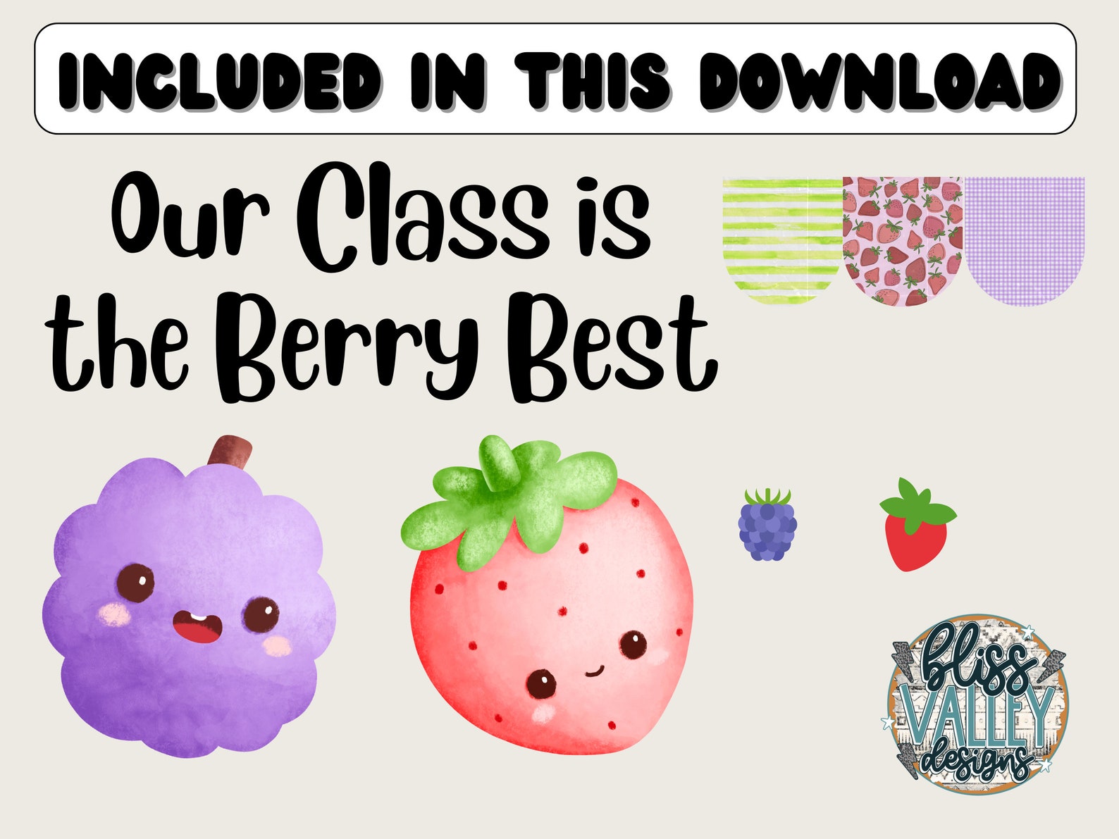Our Class is the Berry Best Classroom Bulletin Board Kit | Door ...