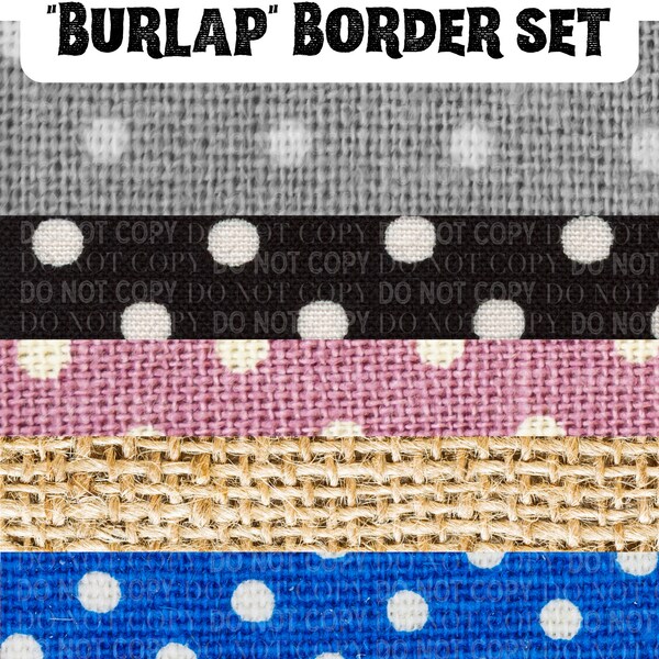 Burlap Border - Etsy