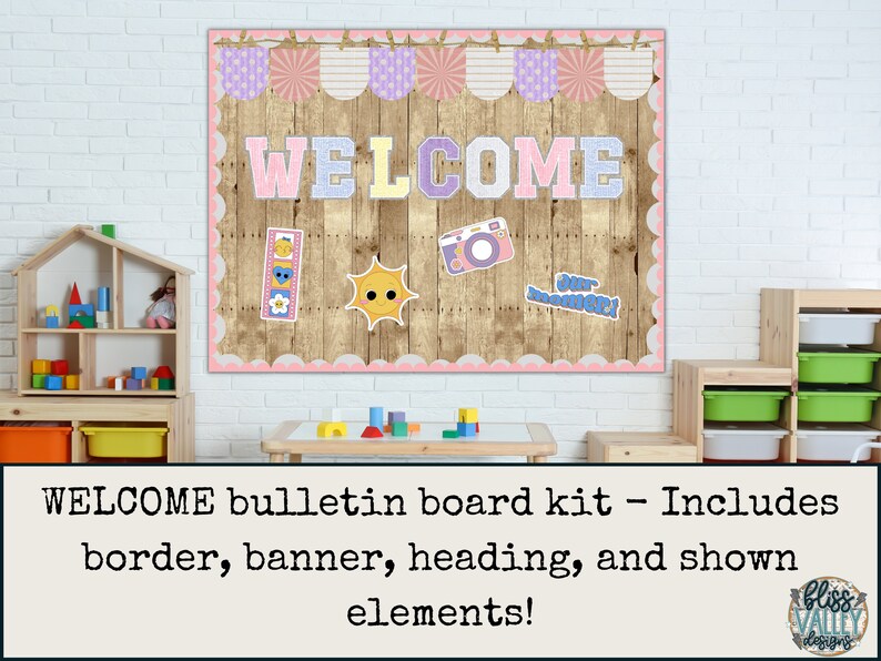 Retro Varsity Welcome Bulletin Board Kit: Pastel Classroom Decor ...