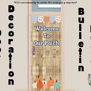 Fall Pumpkin Bulletin Board Kit: Boho Classroom Decor (digital Download ...