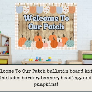 Fall Pumpkin Bulletin Board Kit: Boho Classroom Decor (digital Download ...
