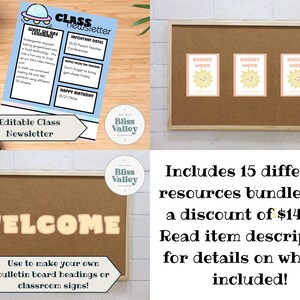 Editable Pastel Outerspace Class Theme Printable Classroom Decor Bundle ...