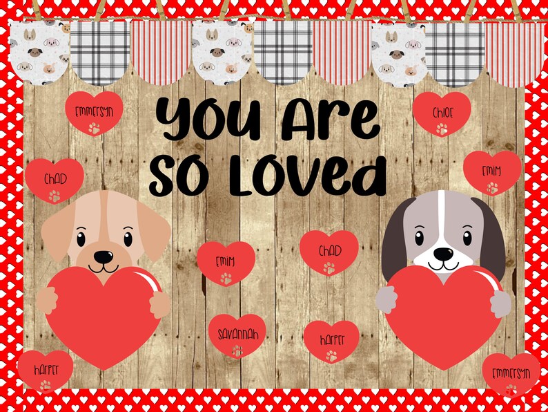 EDITABLE Valentine's Day Classroom Bulletin Board Kit With 3 Different ...