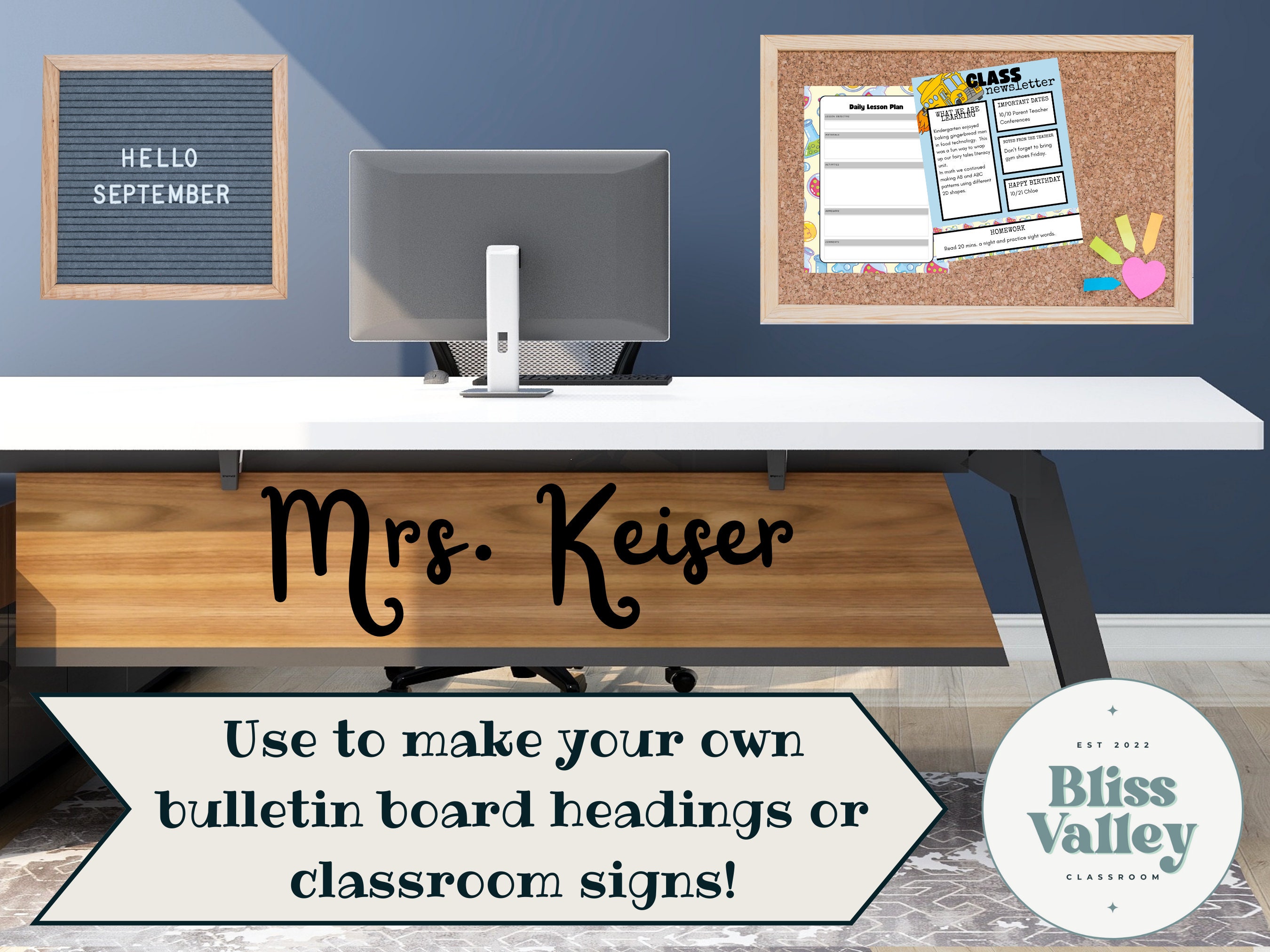 Printable Black Bulletin Board Letters, Numbers, Punctuation (digital ...