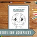 Earth Day Tracing Writing Worksheet / Morning Work / Homeschool ...