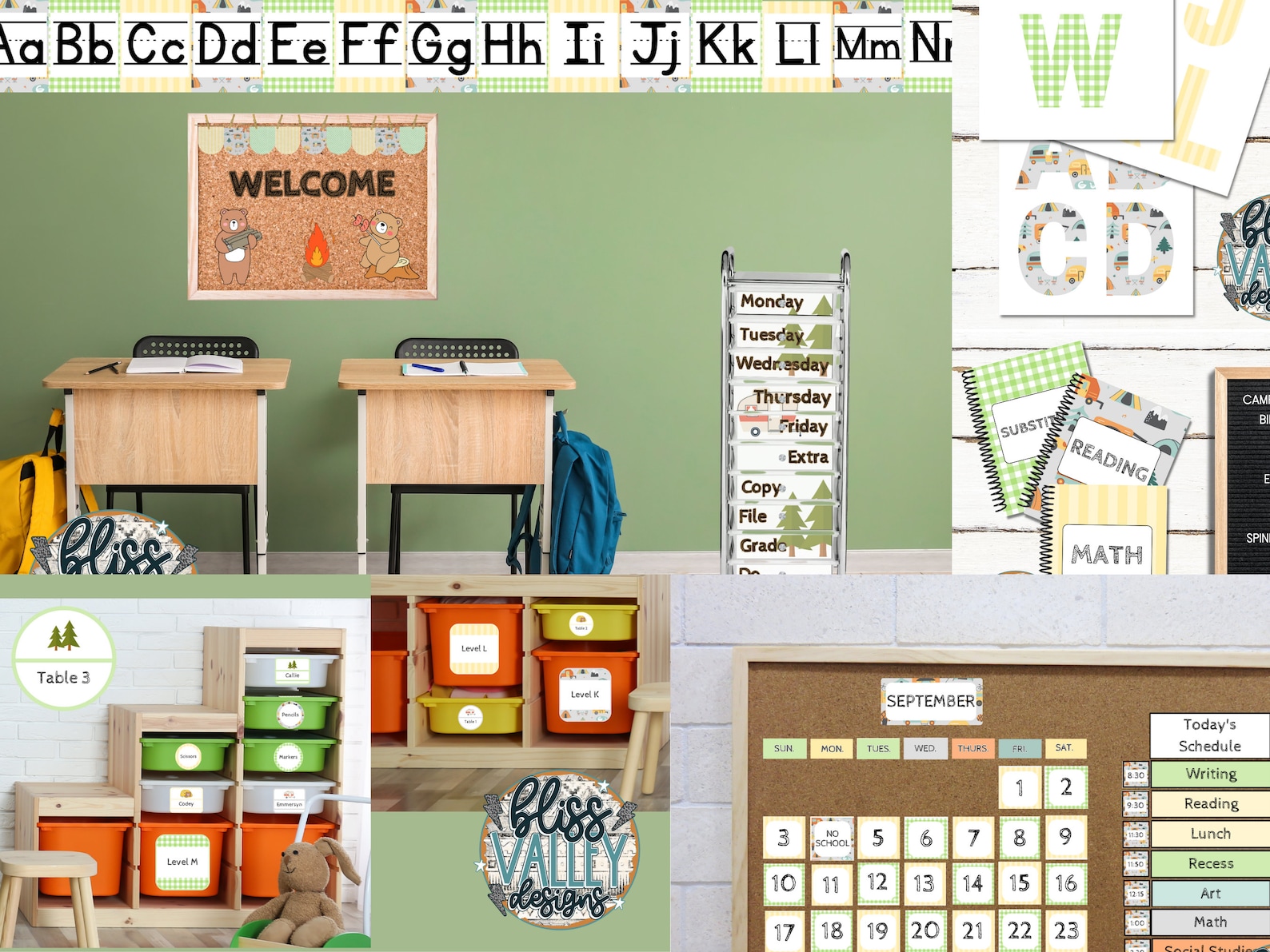 Camping Classroom Decor Bundle | Camp Classroom Theme | Pastel Decor ...
