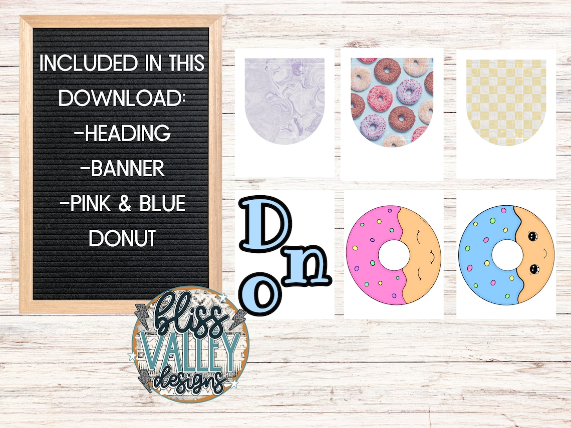 Donut Stress Just Do Your Best Classroom Bulletin Board Kit Door ...