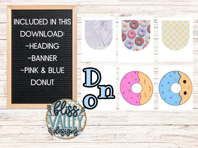 Donut Stress Just Do Your Best Classroom Bulletin Board Kit | Door ...
