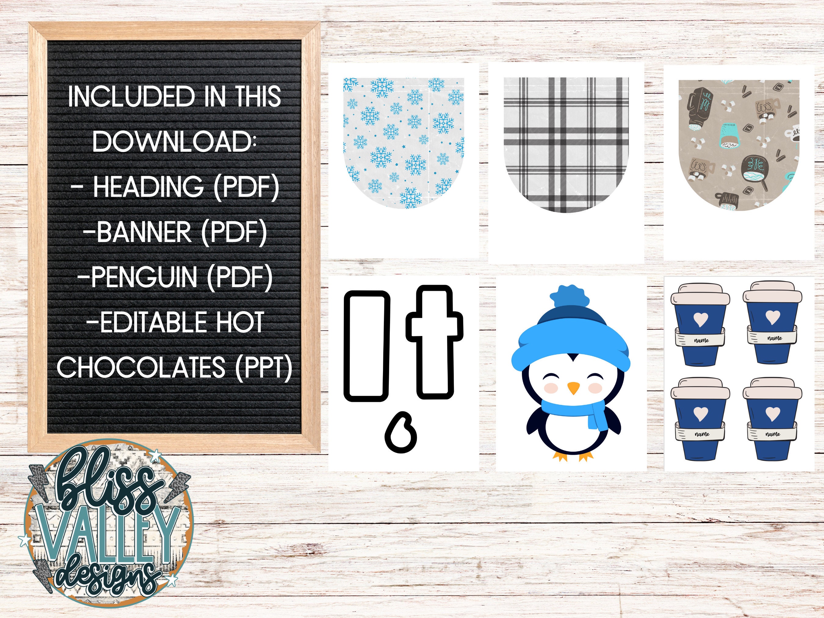 EDITABLE It's Freezin' Season Winter Classroom Bulletin Board Kit ...